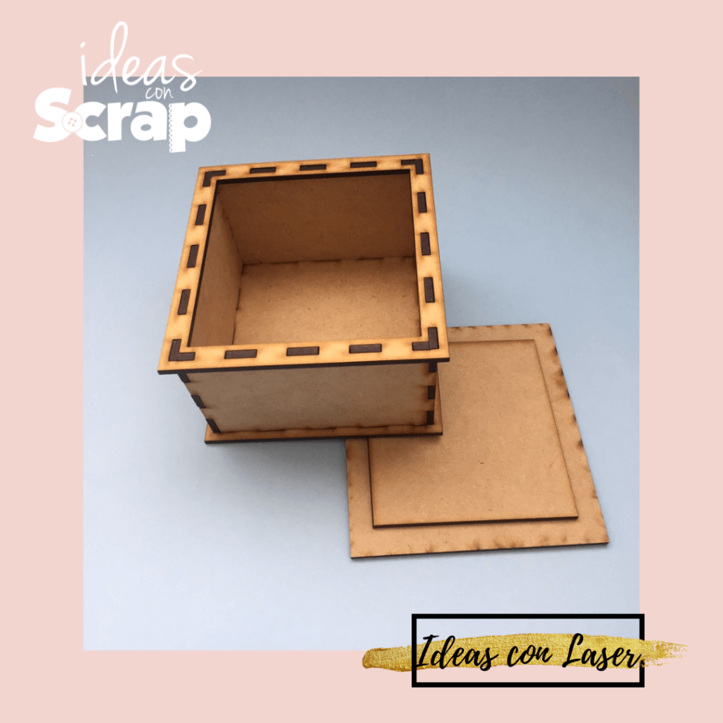 Caja Cuadrada De MDF Tipo Alhajero | IDEAS CON SCRAP