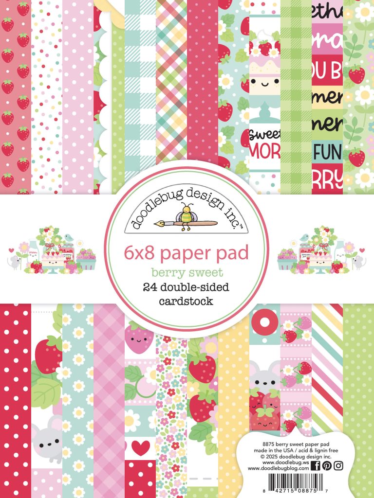 Block De Papeles 6x8 - Berry Sweet - 6x8 Paper Pad | IDEAS CON SCRAP