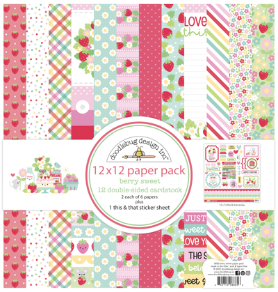 Berry Sweet 12x12 Paper Pack | IDEAS CON SCRAP