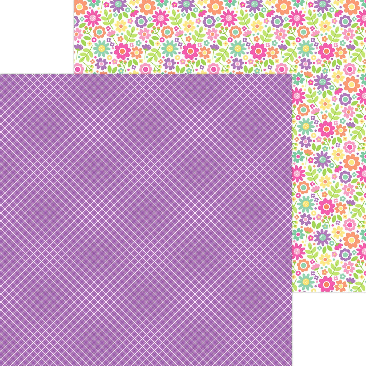 Papel 12x12" - Color Me Crafty - Plaid It's Purple | IDEAS CON SCRAP