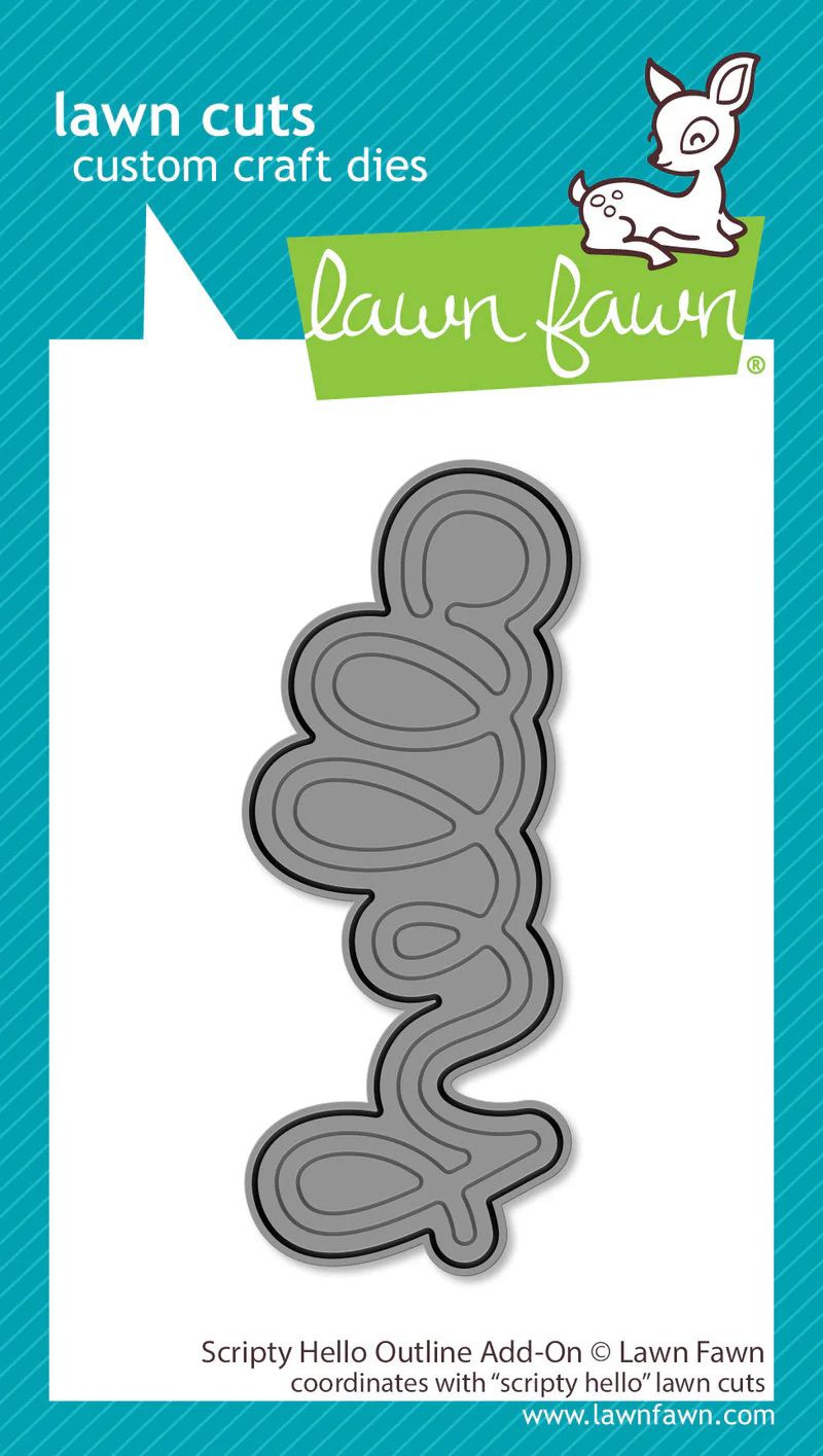 Troquel - Scripty Hello Outline Add-On | IDEAS CON SCRAP
